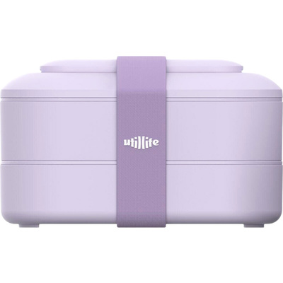 utillife双层日式微波炉密封饭盒