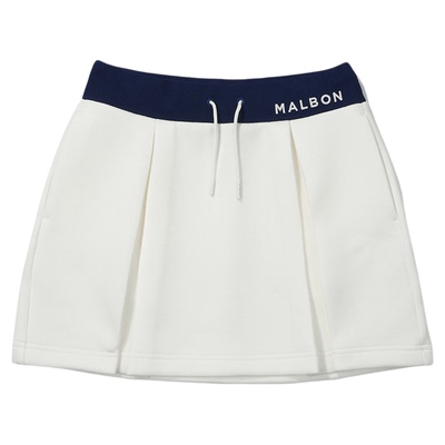 2025秋冬季韩国MALBON高尔夫女装运动休闲防走光短裙松紧腰半身裙