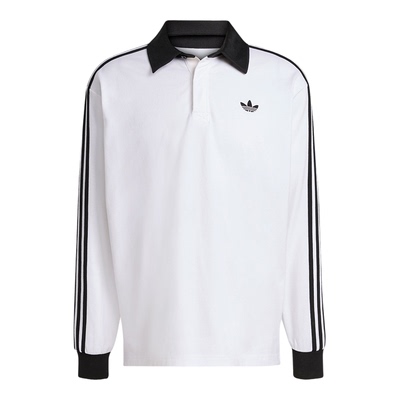 Adidas/阿迪达斯正品三叶草男士经典宽松翻领长袖POLO衫KE3575
