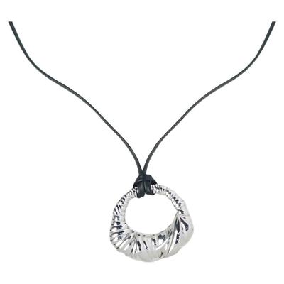 DINN DINN DESIGN简系列绷带缠绕吊坠皮绳长项链女百搭轻奢设计