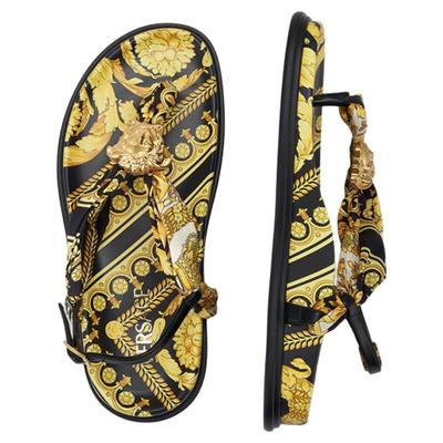 【季末优惠】VERSACE/范思哲 女士Barocco La Medusa凉鞋