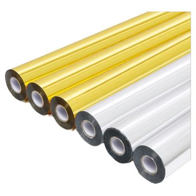 优质烫金纸 晨辉电化铝 过塑包装材料金银淡金色烫印箔