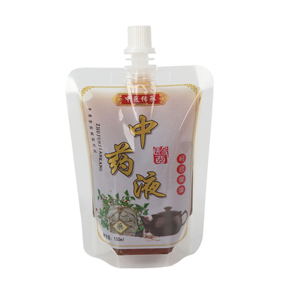 日本中药包装袋一次性液体汤药分装袋食品级可加热密封吸嘴保鲜袋