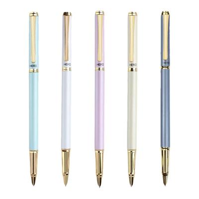 英雄初学者正姿练字铱金特细钢笔