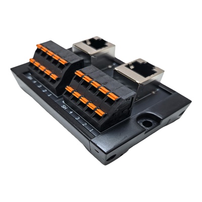 RJ45端子台弹簧式导轨卡扣安装