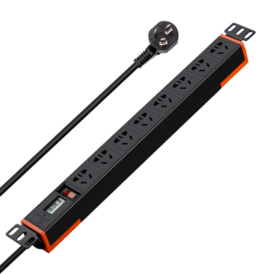 德木pdu机柜插座8位pc专用电源