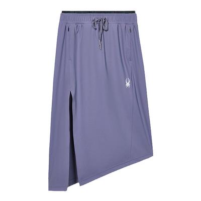 蜘蛛春夏女士规则斜面中长半身裙