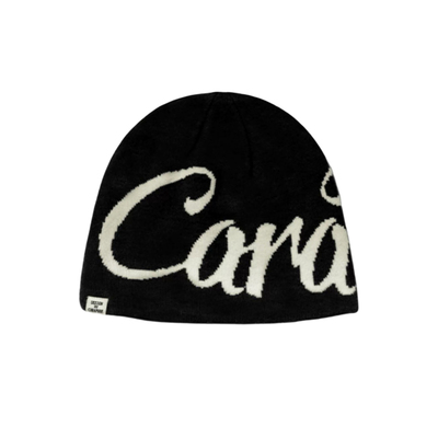 日系字母提花冷帽针织帽