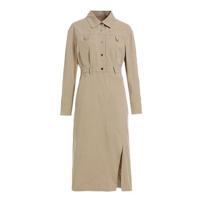 ivykki时尚收腰衬衫裙气质百搭