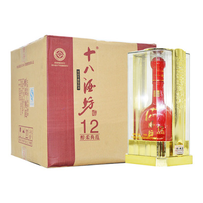 2015年39度十八酒坊12老白干香型白酒480ml粮食酒婚宴送礼口粮酒