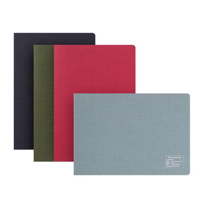 kleid A5钢笔友好型笔记本记事本横款竖款2mm方格内页书写手绘软面抄简约复古OK Fools高级纸学生文青