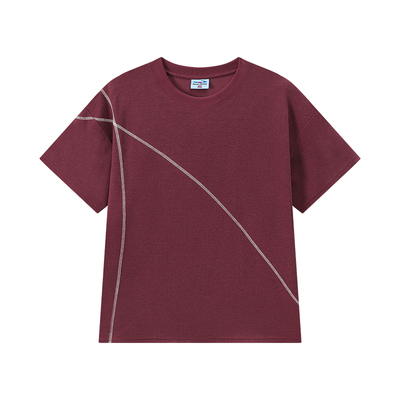 江南先生NewJNXS运动健身毛巾布圆领短袖夏撞色哈苏线logoT恤男款