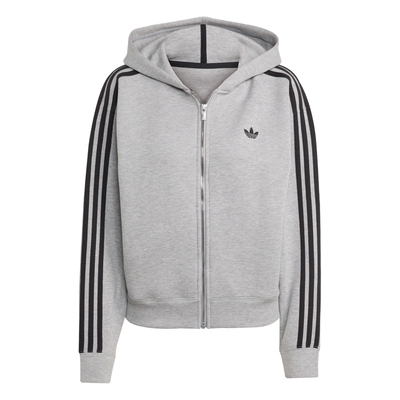 阿迪达斯三叶草女宽松连帽外套