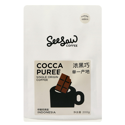 Seesaw浓黑巧曼特宁咖啡豆200g