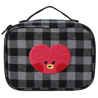 minini格子化妆包零钱包BT21