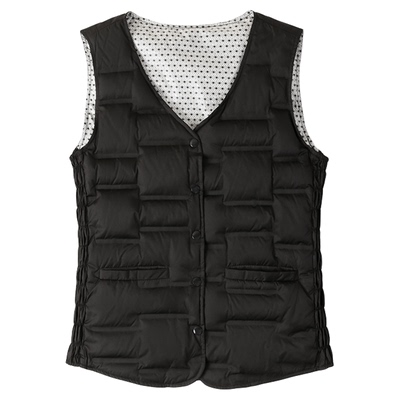 雅鹿石墨烯羽绒马甲女羽绒服内胆