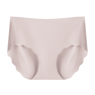 内裤女款2025新款冰丝桑蚕丝无痕巨丝滑高弹裸感中腰内裤三角裤女
