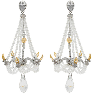 LAMUANA 灵晶古堡吊灯小众设计感复古长款耳饰夸张礼服耳环73046
