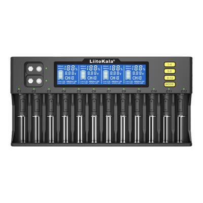 Liitokala12槽多兼容充电器
