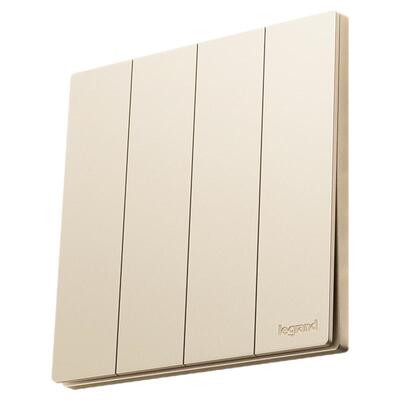 罗格朗10A玫金玉开关插座暗装USB