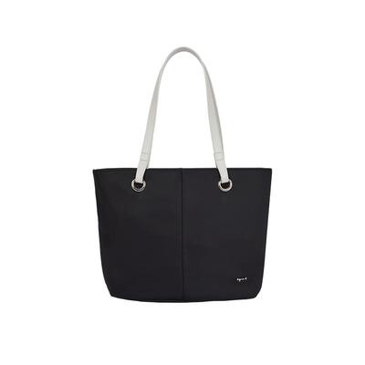 agnès b.尼龙大号单肩包女士通勤手提包大容量托特包