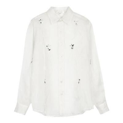 WITTYFOX真丝欧根缎防晒衫