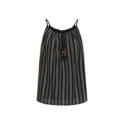 halfmoon条纹肌理感吊带背心