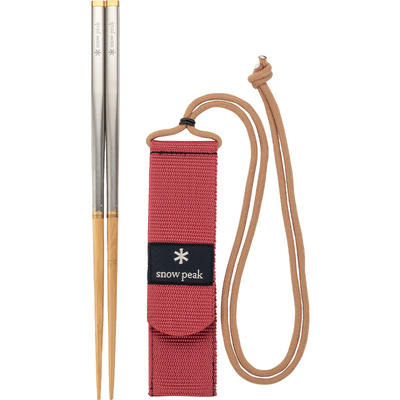 snowpeak筷子折叠露营户外不锈钢