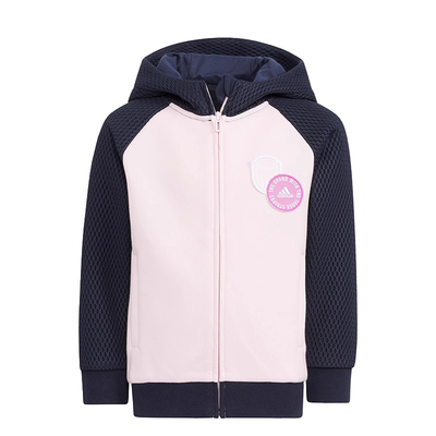 【自营】Adidas/阿迪达斯秋季新款针织小童运动外套HM5221连帽