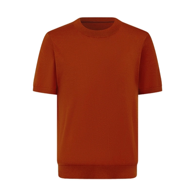 前针后线男士圆领针织衫