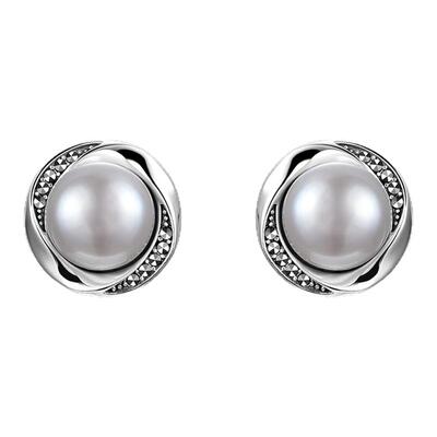 MGS/曼古银925银珍珠耳钉