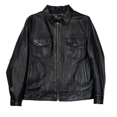 特叔经典款507牛仔皮夹克