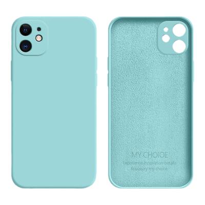 适用于苹果11直边液态硅胶手机壳