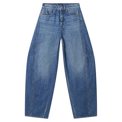 DENHAM复古宽松阔腿牛仔裤女