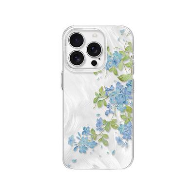 【太有氛围感了】蓝色花朵手机壳