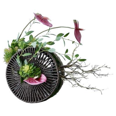 自然风艺术假花仿真花禅意茶几