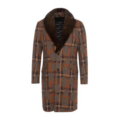 ANDREW MACKENZIE意大利男装时尚拼接长款大衣厚冬季551102144301