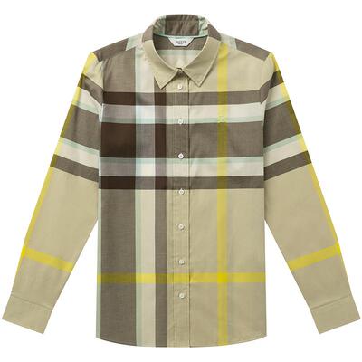 Hazzys大格型纯棉衬衫