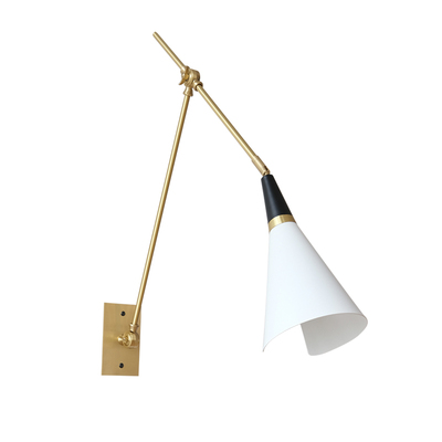 西早中古折叠黄铜壁灯