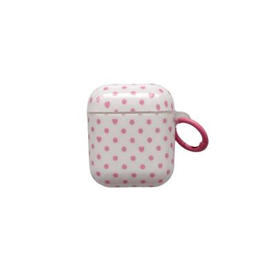 韩系多巴胺拼色波点适用苹果耳机保护套airpods4无线蓝牙耳机壳三四airpodpro2二代ipod耳机盒airpods3保护壳