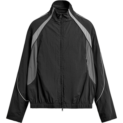 西班牙单！撞色拼接立领夹克