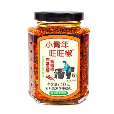 小青年旺旺椒花生芝麻辣椒酱