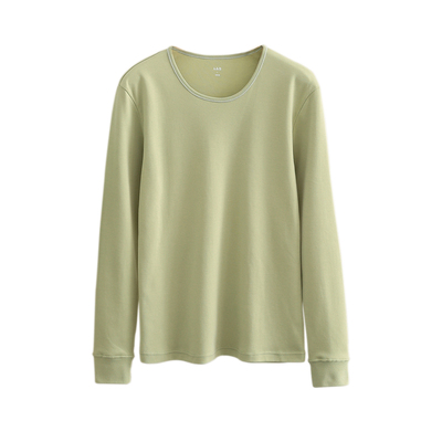 ab内衣女士纯棉圆领半高领暖秋衣