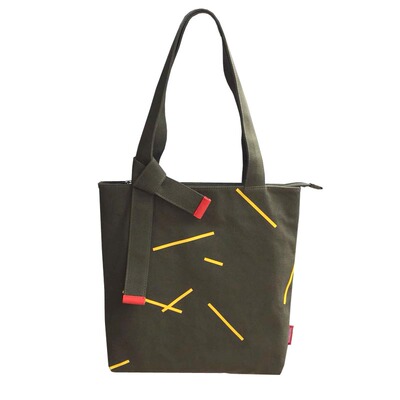 原创帆布包女包单肩托特包小众