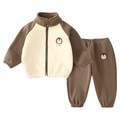 儿童套装摇粒绒秋冬新款