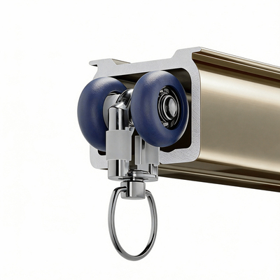 静音窗帘轨道加厚铝合金顶侧装