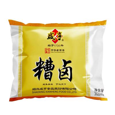 咸亨糟卤360ml冷菜卤水