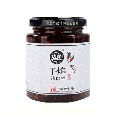 蒙阴边家干煸辣肉丝干150g辣酱