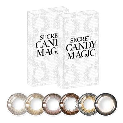 candymagic半年抛1片装糖果美瞳大直径混血隐形眼镜近视（临期）