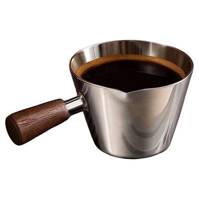 coffee咖啡量杯萃取杯不锈钢带刻度意式咖啡浓缩接液杯100ml盎司